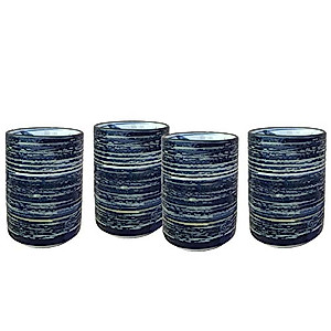 KCHAIN Pack of 4 Ceramic Teacup Set 10oz 300mL Japanese Tea Cups Mugs Set