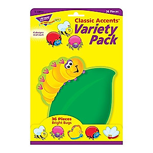 TREND enterprises, Inc. Bright Bugs Classic Accents Variety Pack, 36 ct