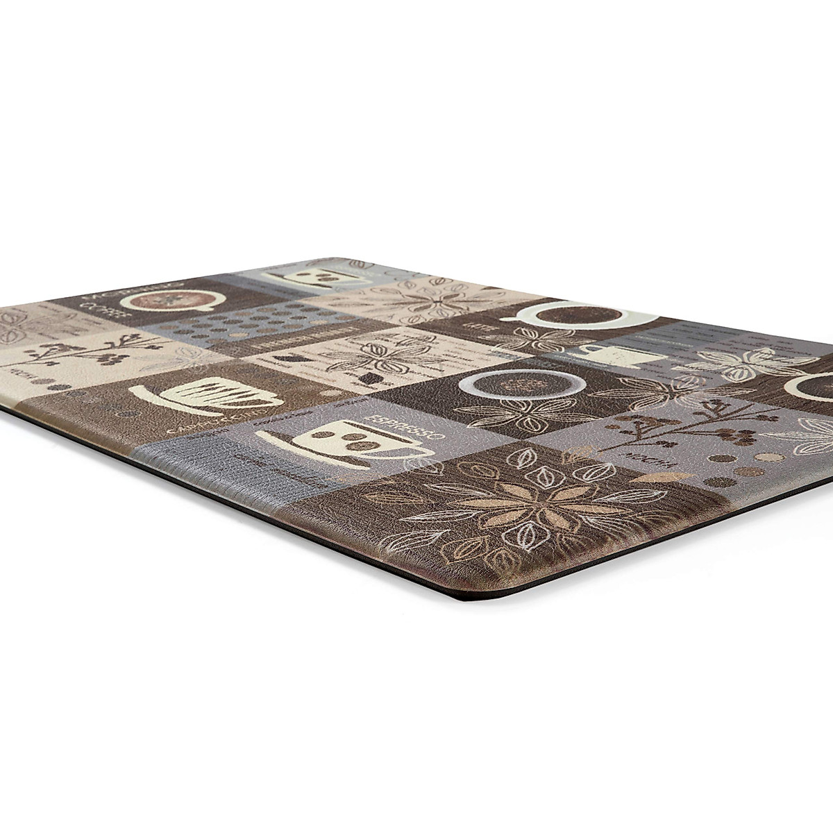 Rugshop Coffee Kitchen Anti Fatigue Standing Mat 18" x 30" Brown