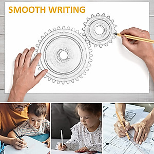 WXJ13 3 Pieces Metal Inkless Pen Metal Infinite Pencil Metallic Pencil Infinity Pencil with 3 Replaceable Nib Erasable Pencil for, Drawing, Writing, Drafting