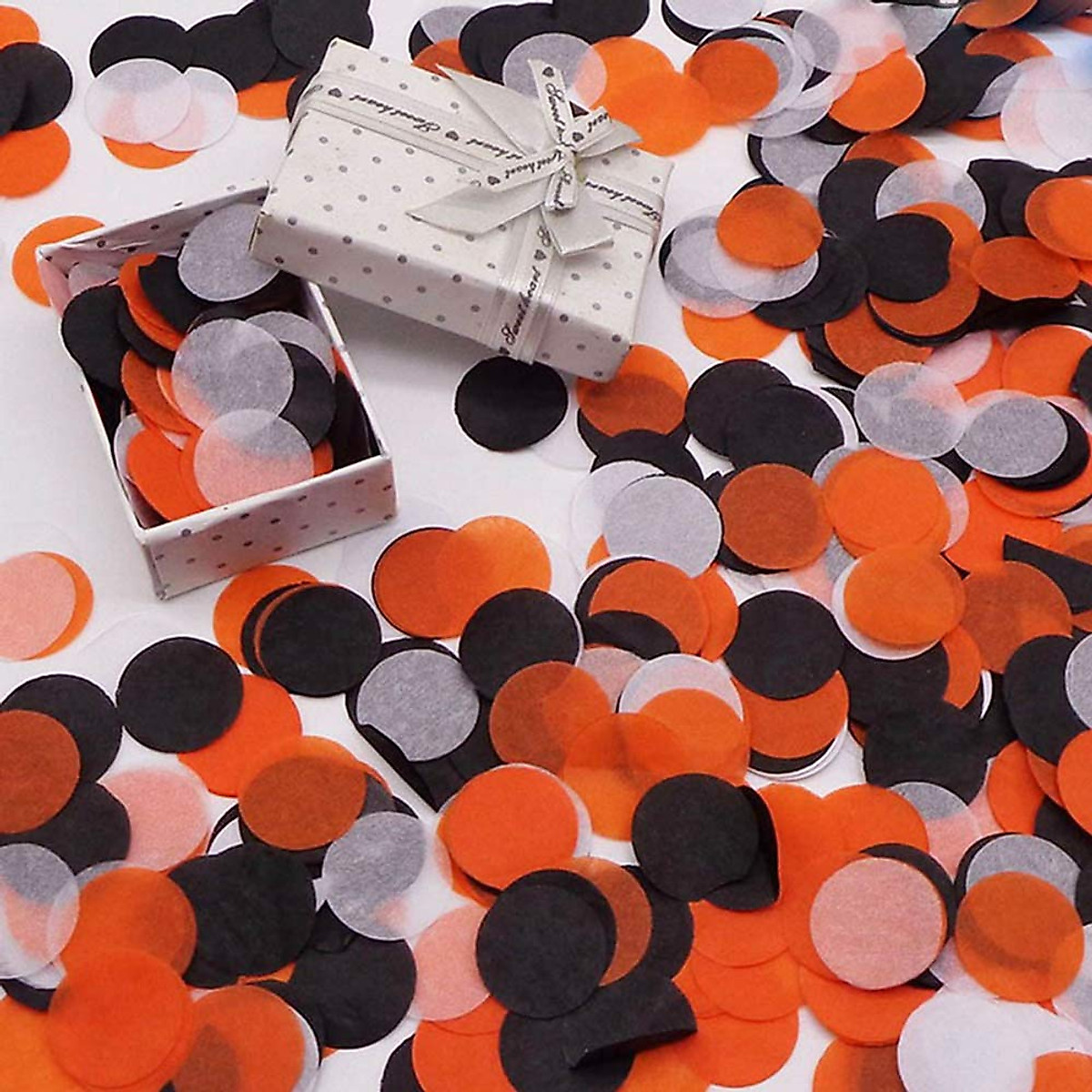 Black Confetti 1 inch Biodegradable Confetti Filled Balloons or Table Party Decoration 5000 pcs