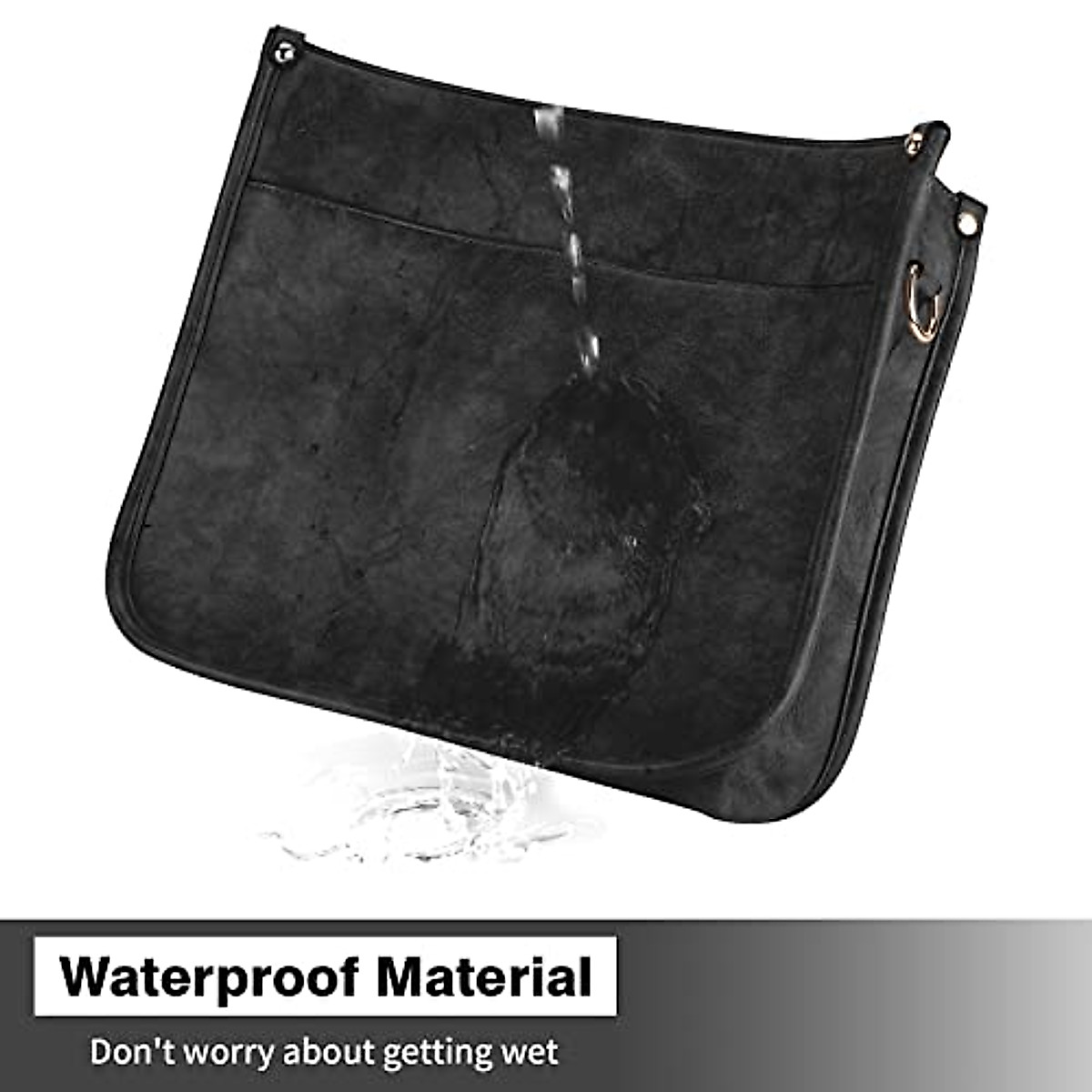 MONQiQi Crossbody Bag Purses for Women Designer Leather Purse,Crossbody Purse with 2 Adjustable Guitar Strap for Work Travel