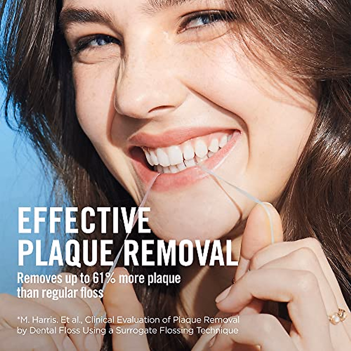 Listerine Ultraclean Waxed Mint Dental Floss | Effective Plaque Removal, Teeth & Gum Protection | Shred-Resistant for Thoroughly Clean in Tight Area, PFAS FREE | 30 Yards, 1 Pack