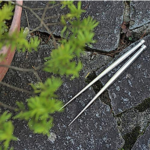 KAKURI Bonsai Root Hook, 7.8" Professional Gentle Bonsai Root Pick Tool, Lightweight Japanese Aluminum, Silver, Made in JAPAN