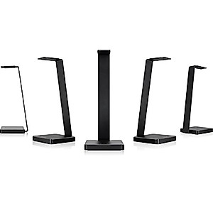 LUXA2 E-One Black Solid-Metal Aluminum Universal Gaming Headphone Stand/Hanger/Holder for Beats, Senheiser, Sony, Bose, Philips, Audio-Technica, Plantronics, Shure, Jabra, JVC, JBL, AKG, DJ, Gaming Headsets Display HO-HDP-ALE1BK-00