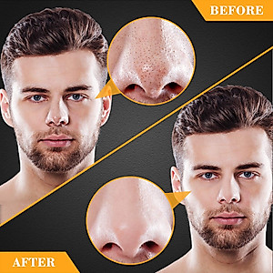 Charmonic Blackhead Pore Strips, 33 pcs Charcoal Peel Off Strips, Blackhead Remover Pore Strips for Men, Deep Cleansing Strips Remove for Nose Area and Face Oil and Blackheads