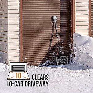 Litheli Cordless Brushless Snow Shovel, 40V(2x20V) 13-Inch Battery Powered Snow Blower, Electric Snow Thrower with Direction Bar & Auxiliary Handle (2 x 2.5Ah Battery Included)