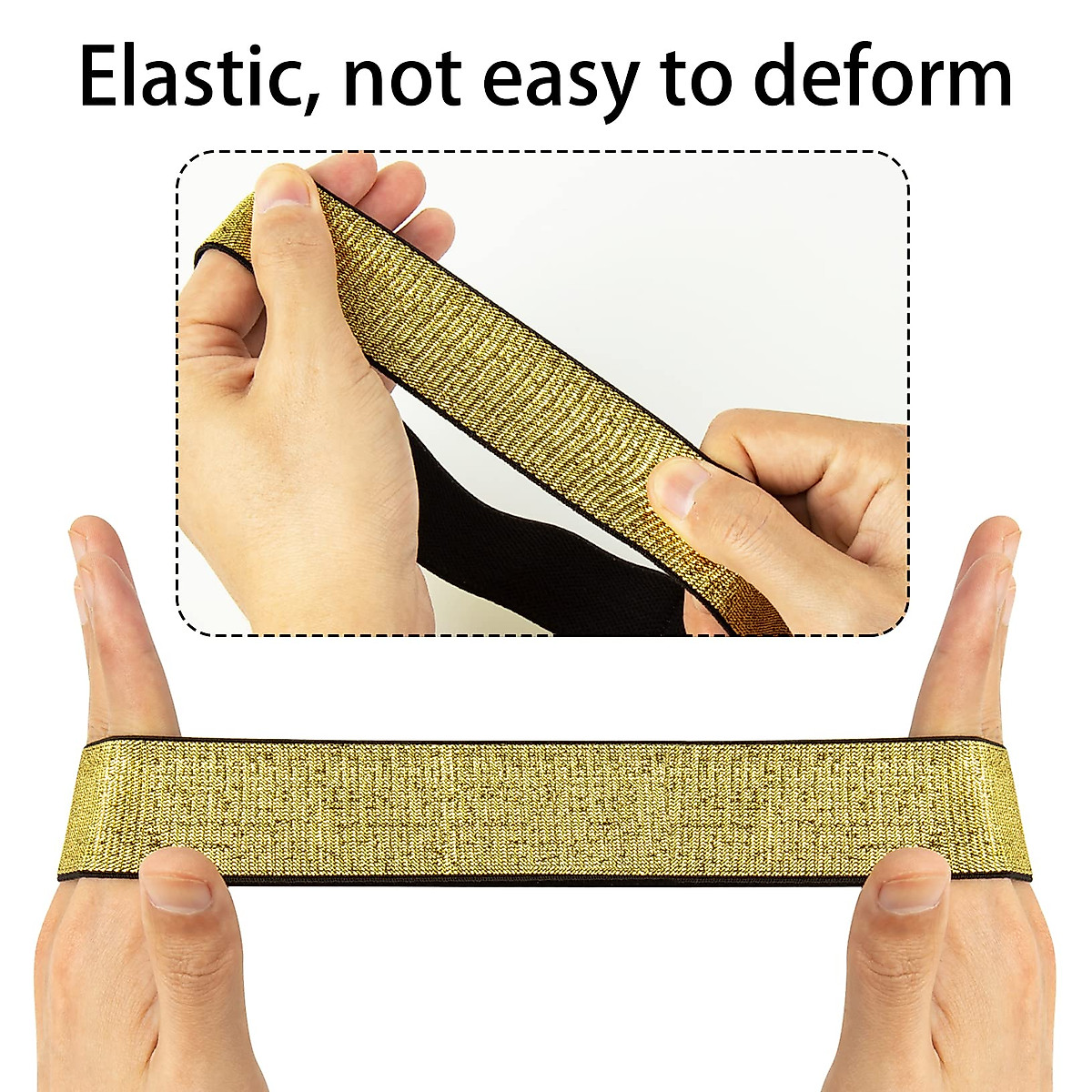 ONLYFU 8pcs Elastic Bands for Wig, Adjustable Lace Front Wig Edge Melting Bands for Women, No Slip Magic Buckle Melting Multicolor