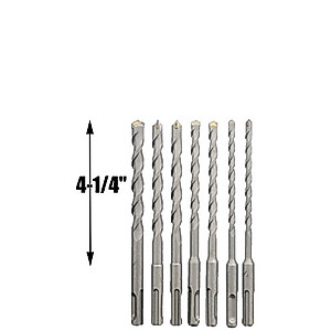 Erie Tools 20 Piece SDS Rotary Hammer Concrete Masonry Carbide Tipped Drill Bit Set fit Milwaukee Hilti Bosch