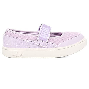 UGG Unisex-Child Rennon Skimmer Glitter Sneaker, Lavender Fog, 11 Little Kid