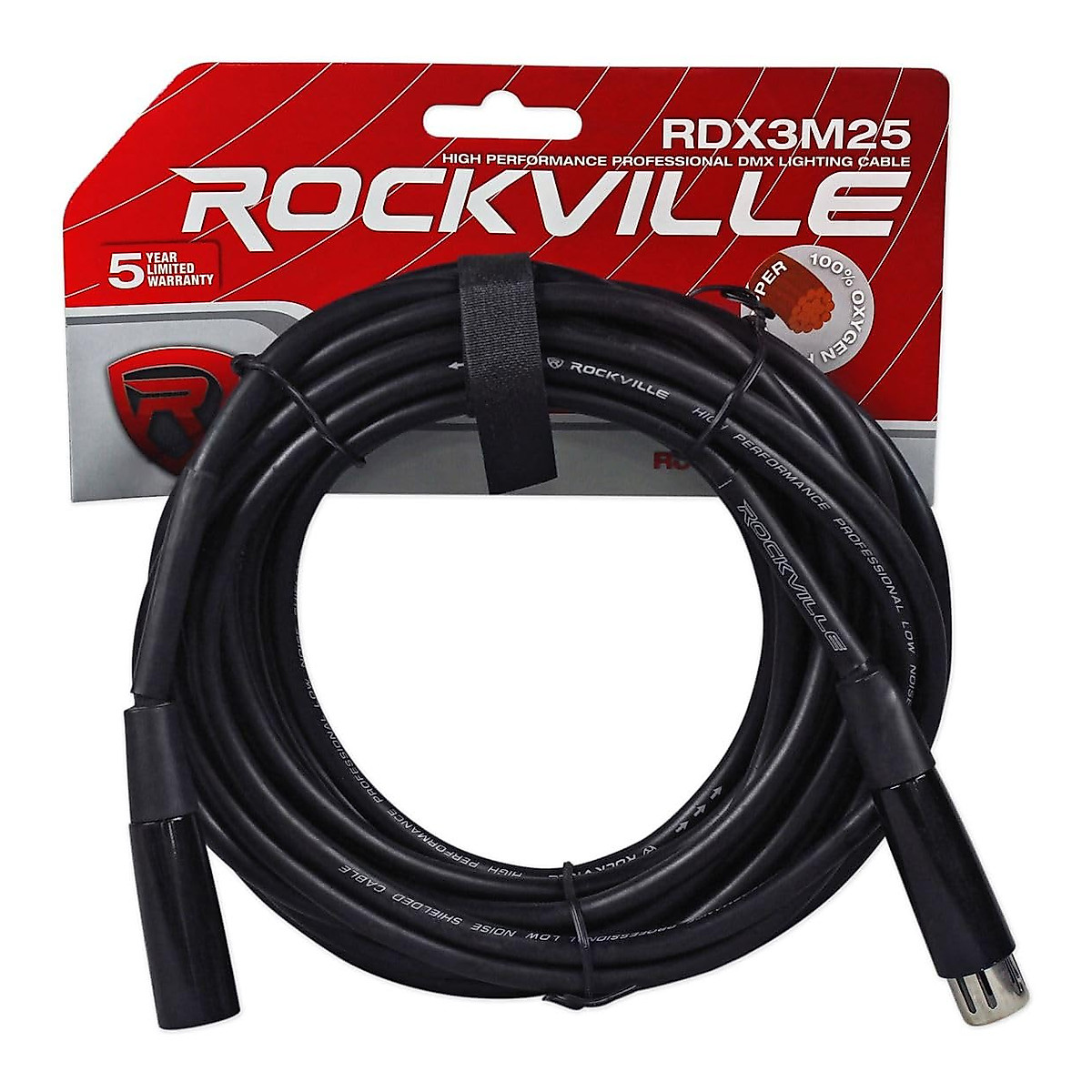 (2) Rockville LED RGB Par Can Wash Light + Dual Bracket Bundle: DJ/Club DMX Wash Light, (1) Universal Travel Bag, (1) 25ft 3 Pin DMX Lighting Cable, (1) 10ft 3 Pin DMX Lighting Cable (5 Items)
