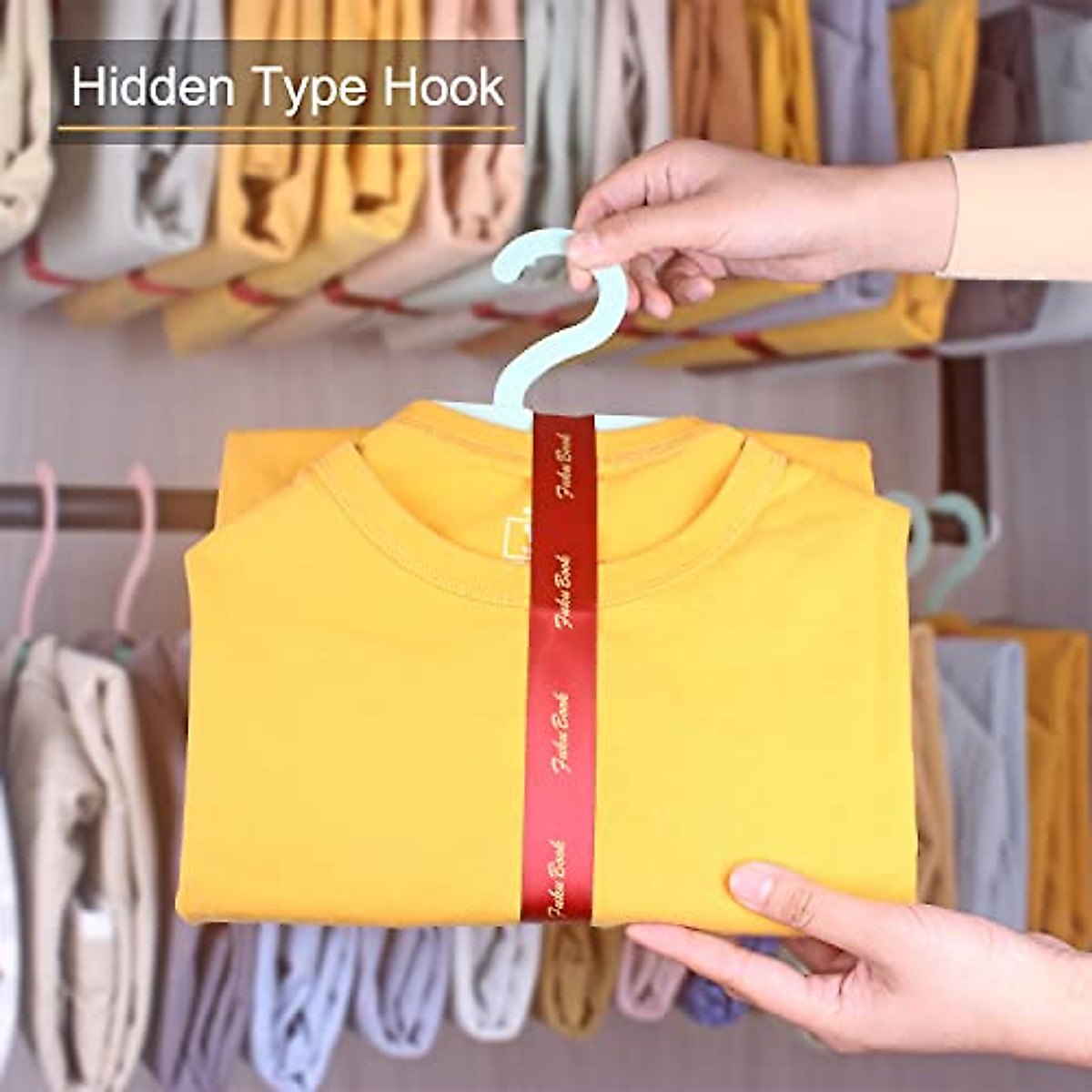 T Shirt Folding Board Organizer, Shirt Sweater Trousers Clothes Folder Laundry Organizer Easy and Fast to Fold Clothes, Multifunctional Hook Folding Board, Closet Organizer (5Pcs Pink M)