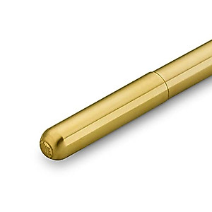 Kaweco Liliput Fountain Pen, Brass, M Nib (Medium)
