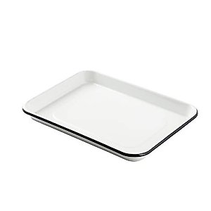 TableCraft 10347 White Enamel 1/4 Size Sheet Pan