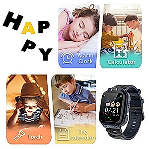 Smart Watch for Kids - Kids Smartwatch Boys Girls Kids Smart Watches with Phone Call Camera 14 Learning Games Alarm Clock Music Player Calculato Torch Recorder for 4-12 Years Kids Toys Gifts…