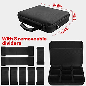 PAIYULE Large Football Card Game Case Storage Holder for 2500+ Cards, Fits for Main Card for C. A. H, Baseball Basketball Sport Card Box for PM TCG, for TMG,and More Card Games-(Bag Only)(Black)