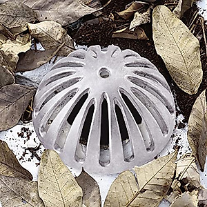 Floor Sink Strainer, Floor Drain Strainer, Heavy Duty Aluminum Dome Drain Cover, Floor Drain Cover for Restaurant, Home, Outdoor Garden, Kitchen, Bar, Buffet or Food Service, 5-1/2" W x 2-1/4"H(1PCS)