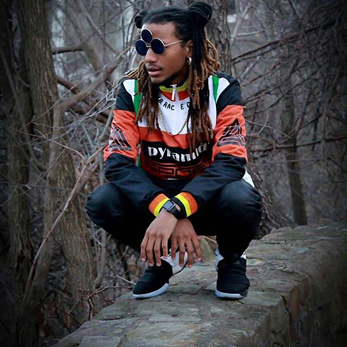 Trippy Lights Third Eye Sunglasses Reflective Mirrored Dark Blue Lens