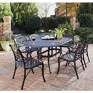 Homestyles 6654-80 Outdoor Chair Pair, Black