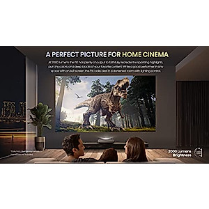 Hisense PX1 4K UHD Triple-Laser UST Ultra Short Throw Projector, 2000 Lumens, Android TV, HDR10, 30W (Stereo) Dolby Atmos, Dolby Vision, Built-in Alexa and Google Assistant