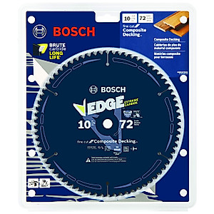 Bosch DCB1072CD 10 In. 72 Tooth Edge Circular Saw Blade for Composite Decking