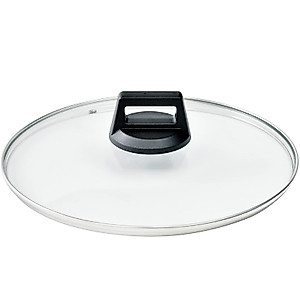 11 In Glass Lid for Frying Pan, Tempered Replacement Cover Compatible with All 11 Inches Cookware for Skillets, Round Cast Iron, Cast Aluminium, Stainless Steel Pans &Pots
