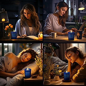 Scented Candles for Home, Natural Soy Wax Candle, Lavender Scented Candle, Aromatherapy Candle Gift Set, Suitable for Wedding, Birthday, Christmas, Valentine's Day, Mother's Day Gifts