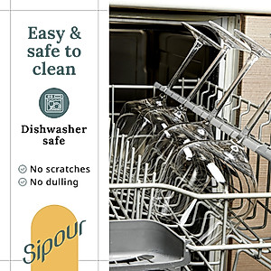 Wine Glasses Set of 4 – 22oz Elegant Wine Glass Gift Set – Modern Long Stem Crystal Wine Glasses for White & Red Wine – Hand Blown Lead-Free White Wine Glass Set for Restaurant & Home Bar Use