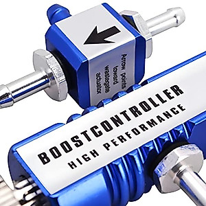 BELOMI Turbo Engine Controller Kit, Universal 1-30 PSI Manual Turbo Boost Controller, Aluminum Adjustable Boost Bleed Valve, Vehicle Interior Modification Accessories for Most Car (Blue)