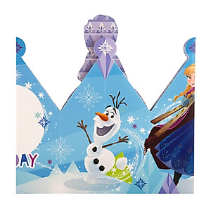 Age 2-6 Customisable Disney's Frozen Birthday Card from Hallmark - 3D Paper Wow Wearable Crown Design