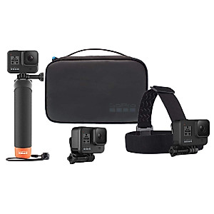 GoPro HERO10 Black, Waterproof Sports and Action Camera Bundle with Adventure Kit, 32GB microSD Card, Card Reader