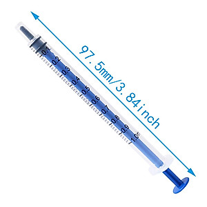 WHYHKJ 10PCS 1ml Plastic Syringe with Measurement No Needle For Refilling Measuring Nutrient For Cat Feeding Accessories