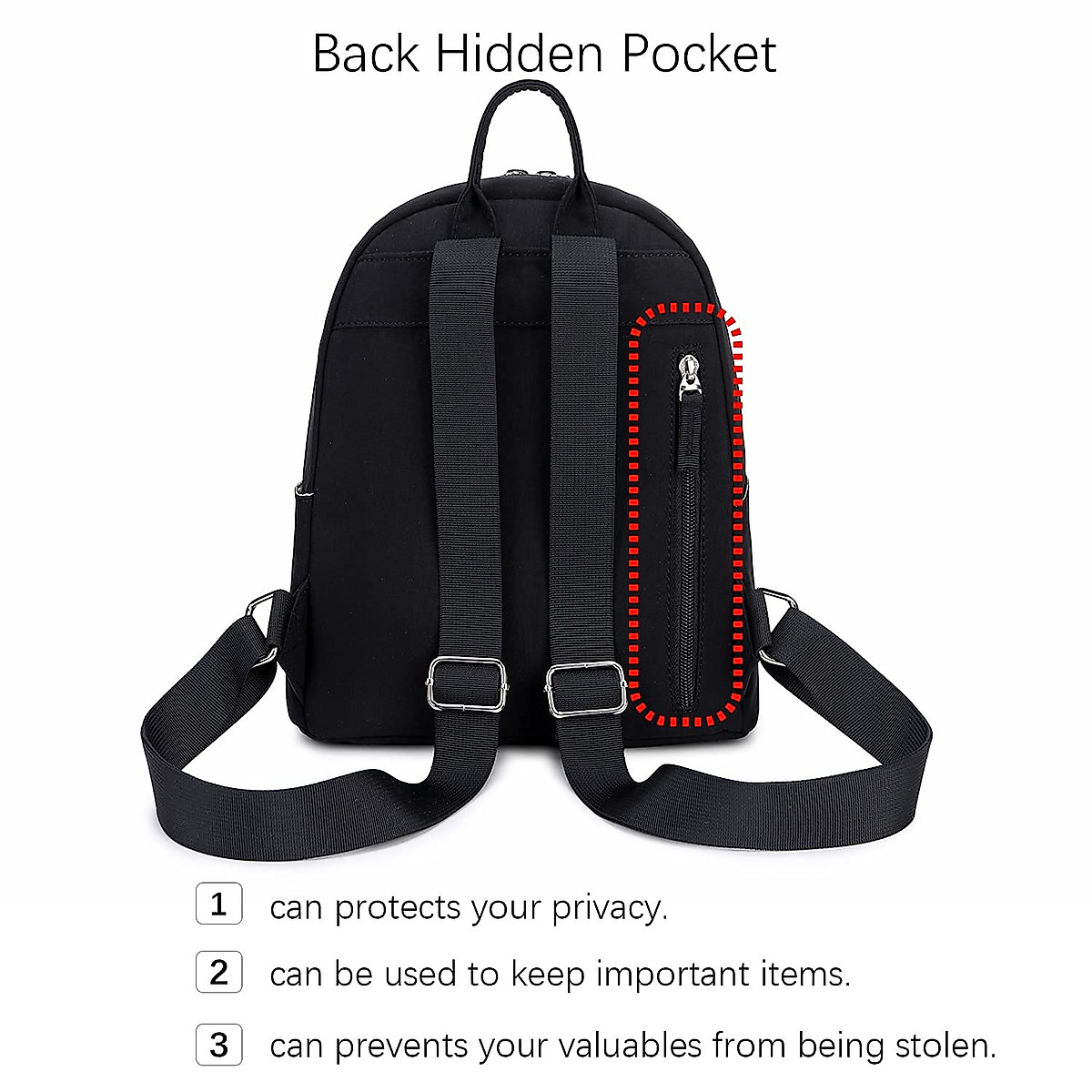 ecodudo Mini Backpack Purse for Women Teen Girls Small Fashion Bag (Sunflower Black)