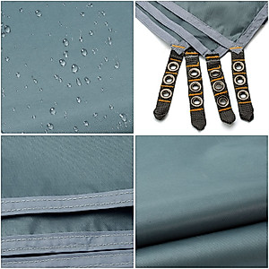 Bessport Tent Footprint for 1-2-3 Person Tent Waterproof Camping Tarp with Drawstring Carrying Bag for Picnic, Hiking and Other Outdoor Activities (3 Person)