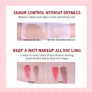 Korean Makeup Blur Stick Face Primer - Pore Minimizer and Reducer for Your Face - More Energetic Eyeshadow, Eyelid and Eye Details - With Hydrating Calamine Base for Oily Skin and Sensitive Acne Skin