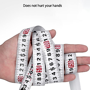 GAILY YOUTH Measuring Tape with Matte Finish, 7.5 Meter Stainless Steel Tape Measure with Nylon Coating,Self Locking Tape Measure Retractable Measuring Tape with Rubber Protective Casing