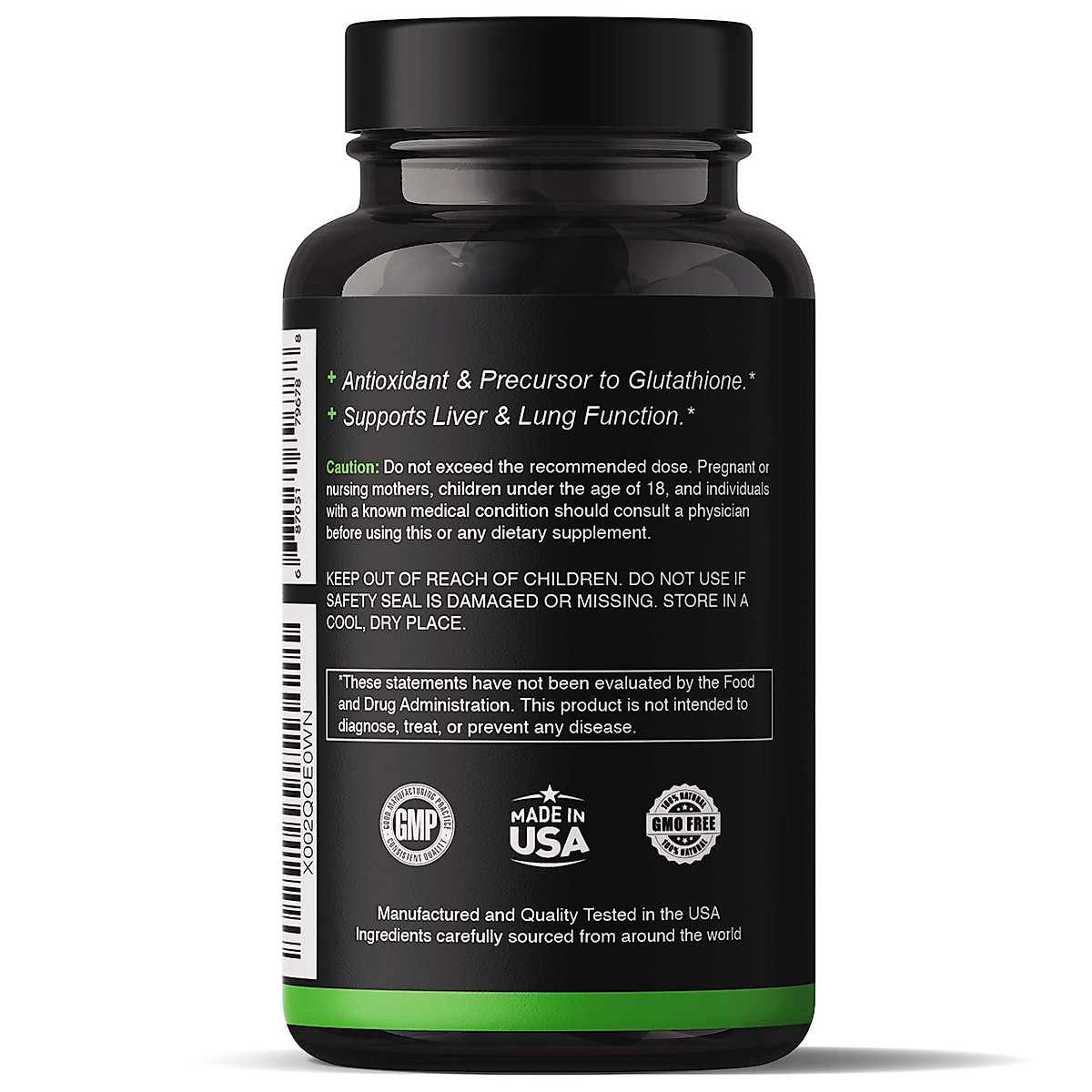 NAC Supplement N-Acetyl Cysteine 600 mg - Powerful Antioxidant NAC Supplement for Liver Health and Healthy Glutathione Levels Support - 120 Capsules