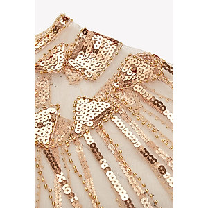 BABEYOND 1920s Shawl Wraps Sequin Beaded Evening Cape Bridal Shawl Bolero Flapper Cover Up