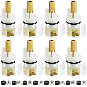 RP25513 Faucet Stem Replacement for Faucet Repair Kit with RP4993 Seat and Spring, 8 Cartridge for Kitchen Faucet Repair Kit (8 Pcs)