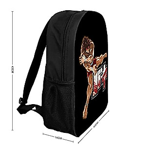 Adjzepuo Baki The Grappler Unisex Anime Backpack 17 Inch Casual Laptop Daypack Cute Daily Bookbag Outdoor Bags for Travel Picnic Camping