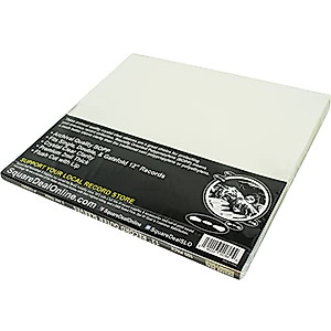 (100) 12 LP Record Outer Sleeves Premium 2 mil Thick Archival Quality, Super Clear #12SB02