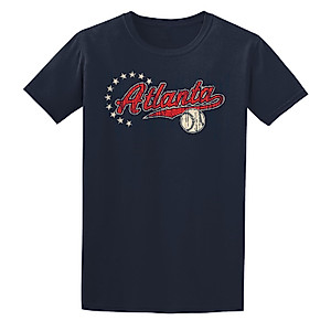 J2 Sport Atlanta Baseball T-Shirt – Men & Women Short Sleeve T Shirt Tee Tshirt