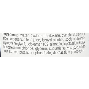 Neutrogena Oil-Free Liquid Eye Makeup Remover, Residue-Free, Non-Greasy, Gentle & Skin-Soothing Makeup Remover Solution with Aloe & Cucumber Extract for Waterproof Mascara, 5.5 fl. oz