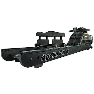 First Degree Fitness Apollo II Reserve AR Indoor Water Rowing Machine, Black
