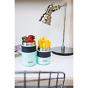 BUILT 16 Ounce Vacuum Insulated Food Jar Tumbler Double Wall Mint 5237389