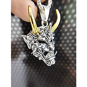 Ghost samurai.Mask pendant