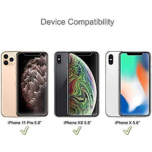 (2 Pack) Supershieldz Anti-Glare (Matte) Screen Protector Designed for iPhone 11 Pro, iPhone Xs and iPhone X (5.8 inch) [Tempered Glass] Anti Fingerprint, Anti Scratch, Bubble Free