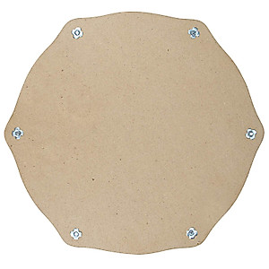 Tosnail 12-Inch Silent Drum Practice Pad with Wooden Base and Steel Frame