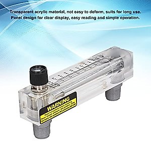 Water Meter, Acrylic Liquid Meter Panel Type Tester, 0.2, 2GPM Smart Testing for Measuring Control, Transparent and Lightweight with Long Working Hours, LZM, 15T
