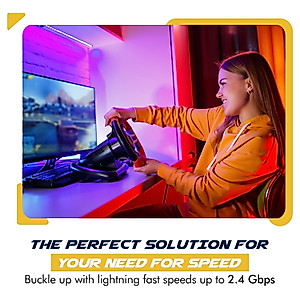 HighZer0 Electronics AX1675i Killer Series Upgraded WiFi 6E Adapter | Gaming WiFi Adapter | CNVio2 M.2 Wifi Card | 2.4 Gbps WiFi for PC | Bluetooth 5.3 Support | Requires Intel 11th+ Gen CPU (AX1675i)